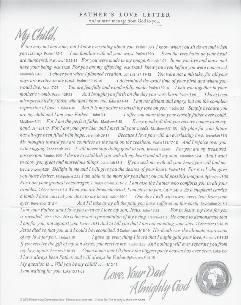 The Father’s Love Letter to YOU!! | WJCS 89.3 FM