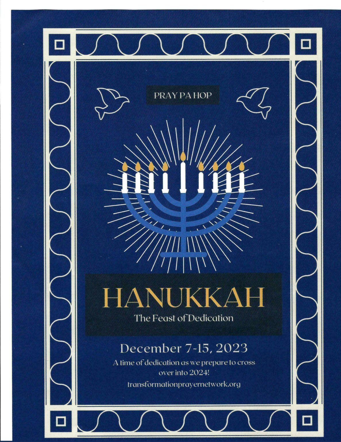 Hanukkah 2023 “Jesus and the Feast of Dedication in John 10:22-42 ...