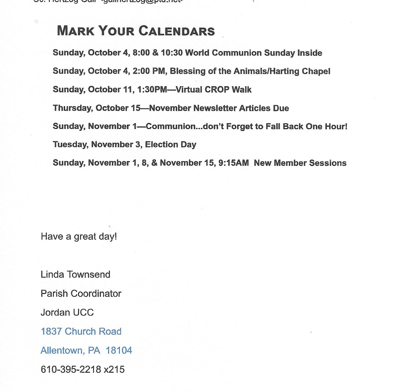 Jordan UCC October 2020 Highlights