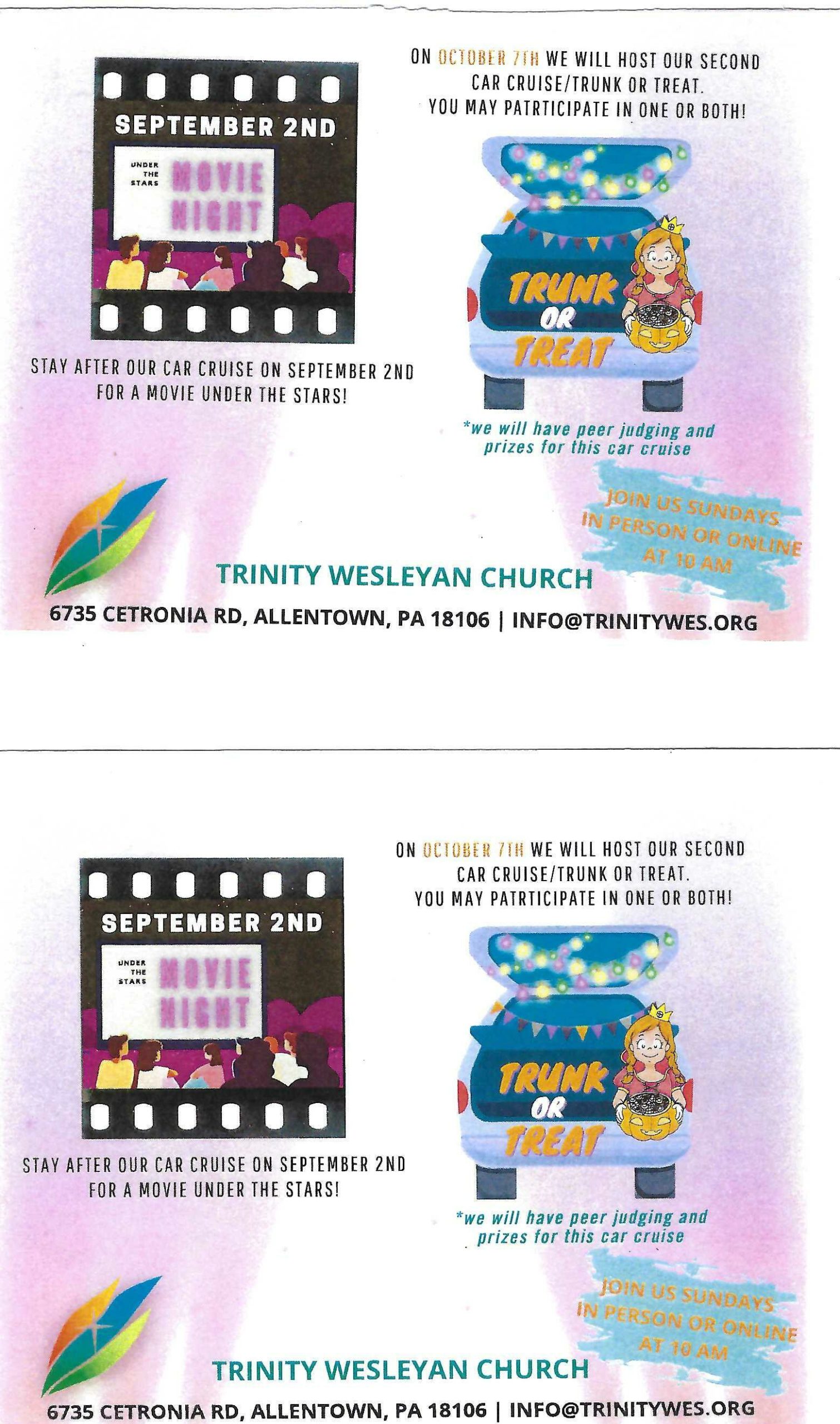 MOVIE NIGHT at Trinity Wesleyan Church on Saturday, September 2nd ...