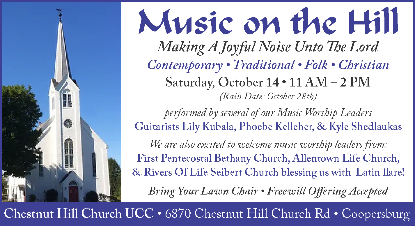 “Music on the Hill” “Making A Joyful Noise Unto The Lord” Contemporary ...